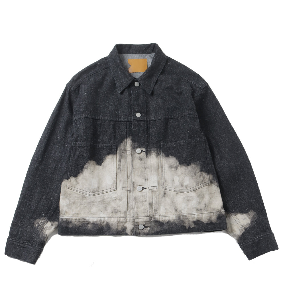 MARKAWARE(マーカウェア) - KIMONO DENIM JACKET (CLOUDY BLEACHING) – Area