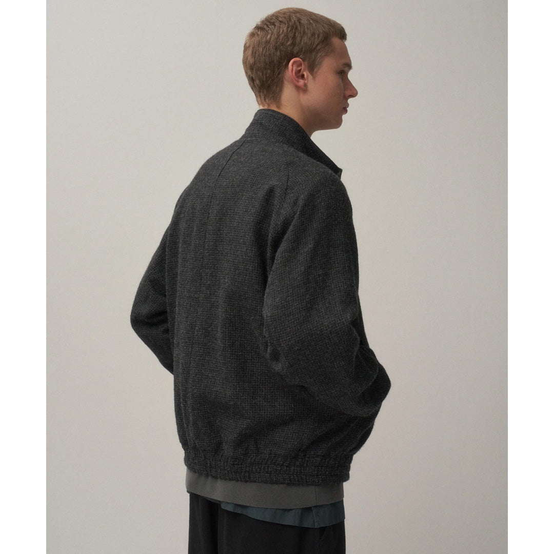 ATON (エイトン) ALPACA HOUND TOOTH HARRINGTON JACKET – Area